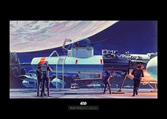 Komar Wandbild | Star Wars Classic RMQ Yavin Hangar | Kinderzimmer, Jugendzimmer, Dekoration, Kunstdruck | ohne Rahmen | WB166-70x50 | Größe: 70 x 50 cm (Br