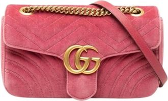 Gucci Sac bandouli&egrave;re matelass&eacute; vintage Pre-owned - Femme - Pre-owned - Rose - Taille: ONE Size