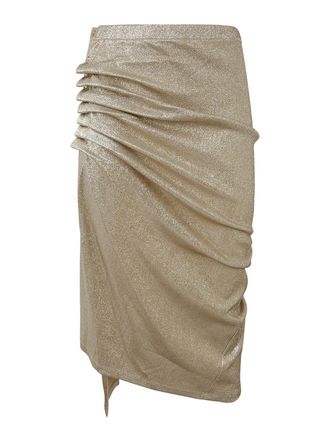 Paco Rabanne Jupe Midi - Métallique