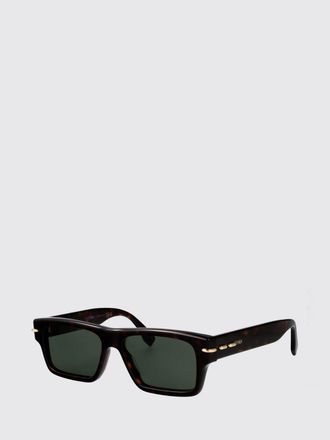 Fendi Rechteckige Sonnenbrille aus Acetat mit kontrastierendem Logo