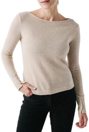 Caroll Femme 232k-mzoanlu Pull &Agrave; Coupe Droite, Beige, L EU