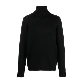 Roberto Collina Schwarze Pullover f&uuml;r M&auml;nner - - Knitwear - Herren - Schwarzk - S