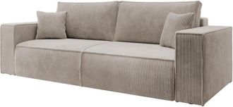 Selsey Selsey Farese 3-Sitzer Schlafsofa mit Bettzeugbehälter 257 cm in beige