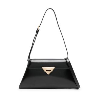 Prada Triangle Logo Schultertasche - - Bags - Damen - Schwarzk - ONE SIZE