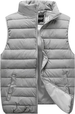 Generic Gilet en Duvet pour Homme 2024 Ultra L&eacute;G&egrave;Re Veste Blouson Zipp&eacute;E Chauffante sans Manche USB Doudoune Mode Chasse Camping