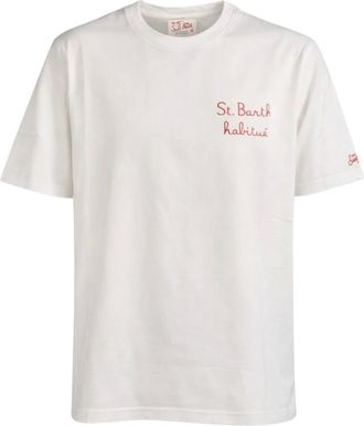 MC2 Saint Barth Homme, Tops, Blanc, Taille: L T-shirt Portofino