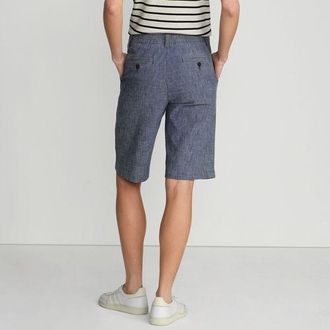 Lands End Chambray-Bermudas, Damen, Gr&ouml;&szlig;e:44 regular, Blau, Elasthan/Baumwoll-Mischung, by Lands End