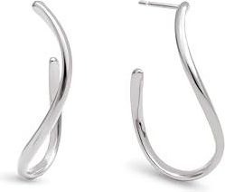 Singularu Boucles doreilles Brisa. Acier. Style Organique avec Fermoir en Silicone et Acier Inoxydable. Bijoux pour Femme