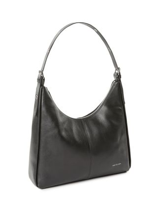 Nat & Nin Lederumhängetasche - schwarz