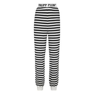 Philipp Plein Mariner Cashmere Jacquard Hose - - Trousers - Damen - Schwarzk - S