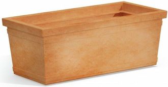 Monacis Pot &agrave; fleurs lisse 80 cm Impruneta en polym&egrave;re Monacis - 80X40X34 H