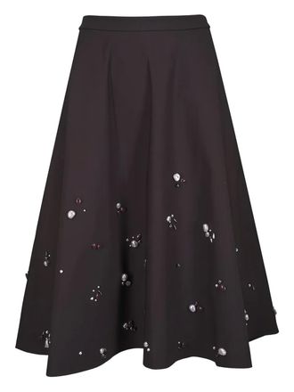 Dorothee Schumacher Verzierter Midirock - Braun