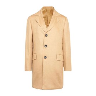 Kiton Outdoor Jacke Kaschmir Hellbeige - - Coats - Herren - Braun - XL