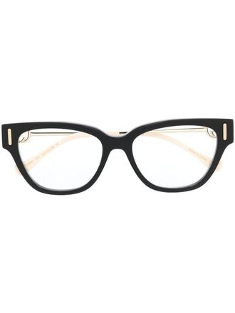Gucci lunettes de vue transparentes &agrave; monture carr&eacute;e - Noir
