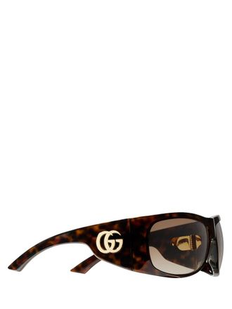 Gucci 865670_J16912323 Square Acetate Sunglasses - Brown