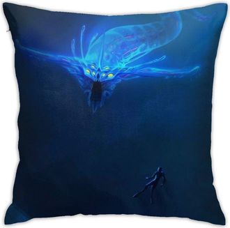 Hdadwy Subnautica Leviathan Home Dekorative Kissenbezüge für Sofa Couch Kissen Kissenbezüge 18x18 Zoll