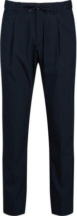 Herno Pantalon droit &agrave; plis press&eacute;s et taille &eacute;lastiqu&eacute;e