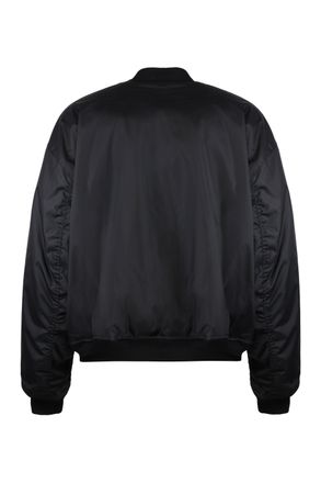 Balenciaga Mens Technical Fabric Bomber Jacket Black Polyamide; Cotton; Polyester