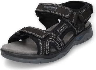 Dockers by Gerli Homme Sandales Classiques, Monsieur Sandales,Sandale,Chaussure d&eacute;t&eacute;,Sandale &agrave; Velcro,Confortable,Schwarz,42 EU / 8 UK