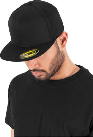 Flexfit Erwachsene M&uuml;tze Premium 210 Fitted, schwarz (Black), S/M (6 7/8-7 1/4)