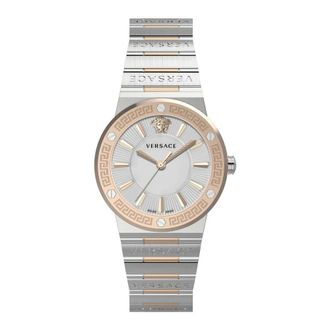 Versace Versace Damen Armbanduhr Greca Logo Silber Gold Vevh01020 - - Accessories - Herren - Grau - ONE SIZE