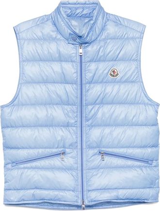Moncler veste longue - Bleu