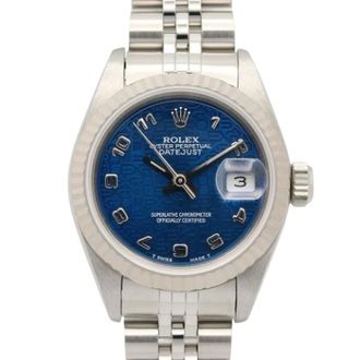 Rolex Montre Pre-owned Lady-Datejust - Femme - Pre-owned - Bleu - Taille: ONE Size
