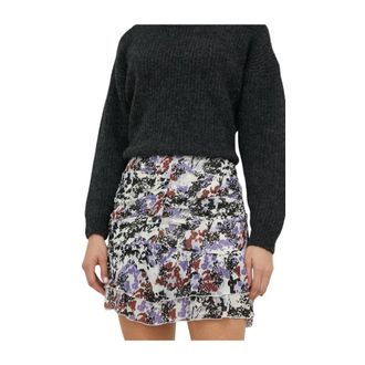 Young Poets Society Gemustert Gerader kurzer Rock - - Skirts - Damen - Lila - L