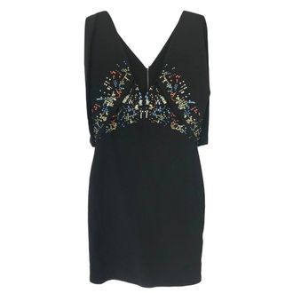 Antonio Berardi Black Embellished Mini Dress Size XS