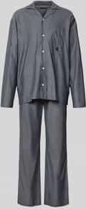 Tommy Hilfiger Relaxed Fit Pyjama aus reiner Baumwolle Modell HERRINGBONE