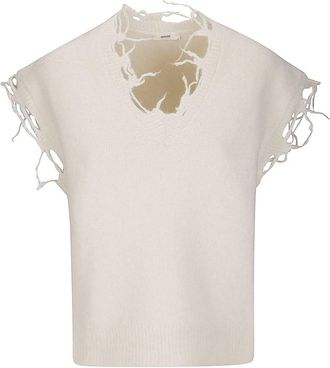 Haikure Pull Col Rond - Beige Clair