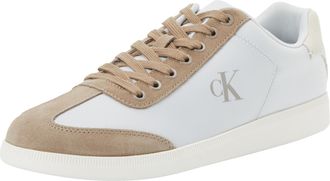 Calvin Klein Herren Cupsole Laceup Su Hm0Hm02069 Low Top, Grey (Oyster Mushroom/Desert Taupe), 43 EU