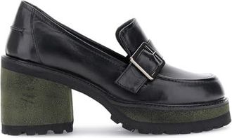 Caf&egrave;noir Mocassins en Cuir avec Boucle, pour Femme, Couleur Noir, Taille 37