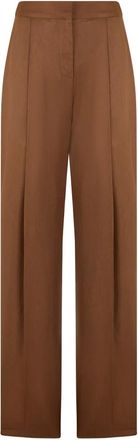 Elisabetta Franchi Femme, Pantalons, Brun, Taille: 38 FR Pantalon Pliss&eacute;