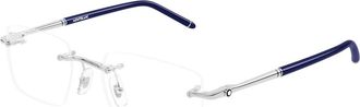 Montblanc Montblanc, Homme, Accessoires, Gris, Taille: 54 MM Mb0444O Optical Frame
