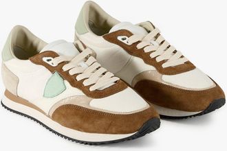 Philippe Model Baskets Blville en cuir et coton