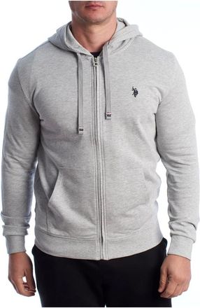 U.S.Polo Association U.s. Polo Assn., Homme, Sweatshirts et sweats à capuche, Gris, Taille: 2XL SweaT-shirt zippé à capuche