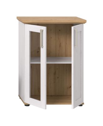 M&ouml;belando Vitrine >Verona< in Sibiu L&auml;rche Nachbildung 1 T&uuml;r 1 Einlegeboden Wohnzimmer; Arbeitszimmer, Esszimmer, Jugendzimmer stehend- oder h&auml;ngend montierbar,