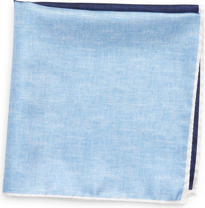 Nordstrom Colorblock Silk Pocket Square in Navy at Nordstrom from $45. ...
