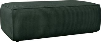 Vente-Unique Vente-unique - Pouf en velours côtelé vert sapin amelia