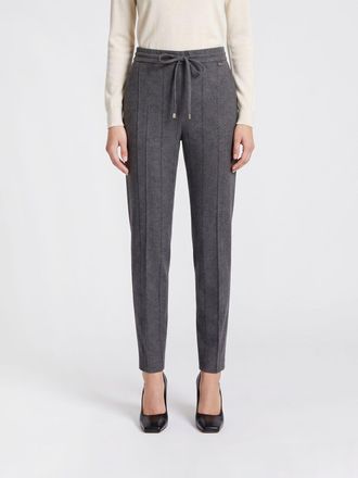 Fabiana Filippi Pantalon de jogging droit &agrave; rayures en m&eacute;lange de laine