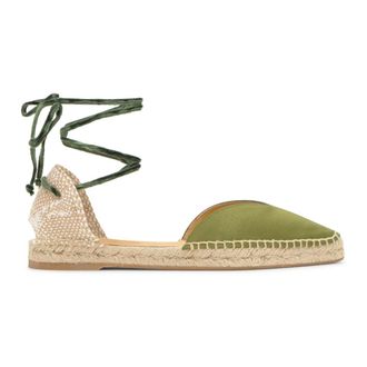 Castaner Femme, Chaussures, Vert, Taille: 38 EU Brava Flat Espadrille