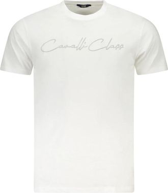 Cavalli Kurz&auml;rmeliges T-Shirt - - Tops - Herren - Wei&szlig; - XL
