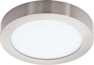 Eglo connect LED Deckenleuchte Fueva-C, Smart Home Deckenlampe, Material: Metallguss, Kunststoff, Farbe: Nickel matt, Ø: 30 cm, dimmbar, Weißtöne und Farbe