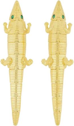 Begum Khan Alligator Bite Ohrringe - Gold