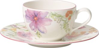 Villeroy & Boch Mariefleur Basic Kaffeetasse mit Untertasse 2tlg