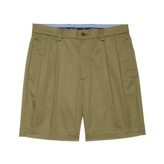 Brooks Brothers Stretch Short mit Bundfalten - - Shorts - Herren - Gr&uuml;n - W46