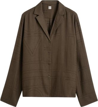 Toteme Damen, Blusen & Hemden, Braun, LGr&ouml;&szlig;e