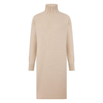 Fabiana Filippi Femme, Robes, Beige, Taille: 34 FR Robe mi-longue &agrave; col montant