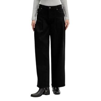 Guess Femme, Jeans, Noir, Taille: W30 Pantalon Large